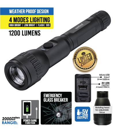 Sanford - Luminous Collections - Emergency lantern and searchlight combo.