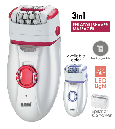 Sanford - Personal Gadgets - Lady Epilator, Rechargeable Lady Shaver.